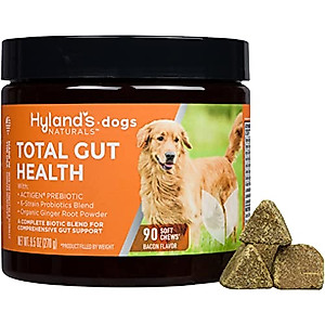 Hyland's Naturals - Probiotics for Dogs - Total Gut Health - with ACTIGEN PREBIOTIC and Organic Ginger Root, 90 Soft Chews