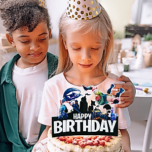 Video Game Birthday Party Supplies for Game Fans Party Decorations, Video Game Theme Party Cake Topper, Boys Girls Birthday Party Decorations
