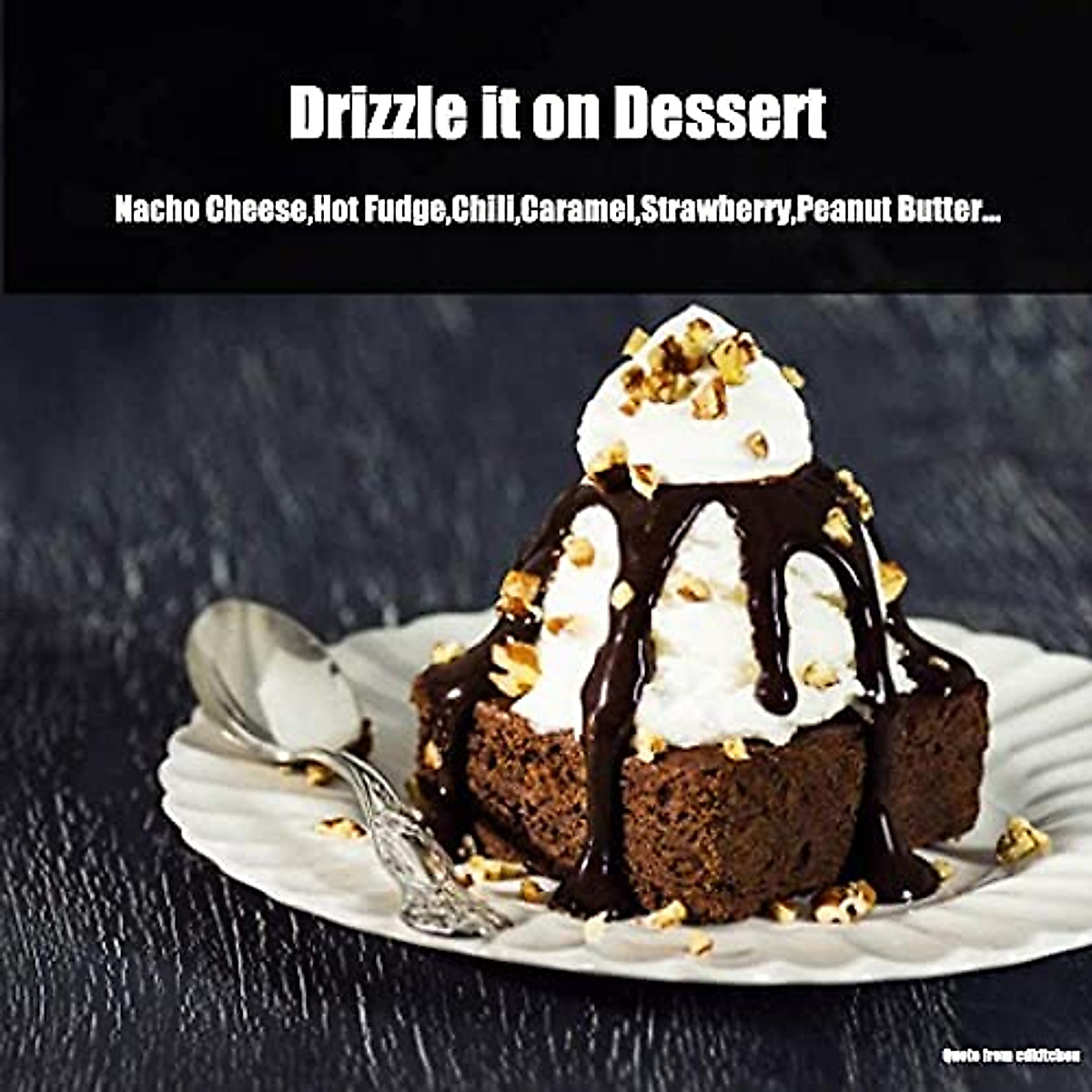 SXFYWYM Sauce and Cheese Warmer Pump Dispenser Hot Fudge Warmer Stainless Steel Spout Heater for Hot Fudge Nacho Cheese Caramel Chocolate Melter for Candy Making