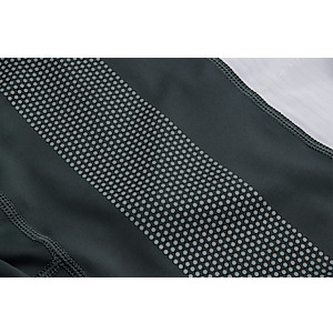 RISESBIK Men's Cycling Bib Shorts Cargo Bibs 4 Pockets Road Bike Bibs Shorts Bicycle Shorts Long Travel 3D Padded, UPF50+ (Grey/White, L)