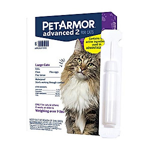 PetArmor Advanced 2 Flea Prevention for Large Cats, 6 Month Supply