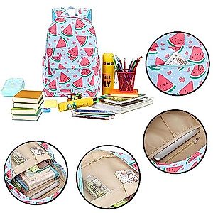 LOIDOU Backpack for Teen Girls Bookbags School Backpack with Lunch Box and Pencil Case 3 in 1 School Bags Set