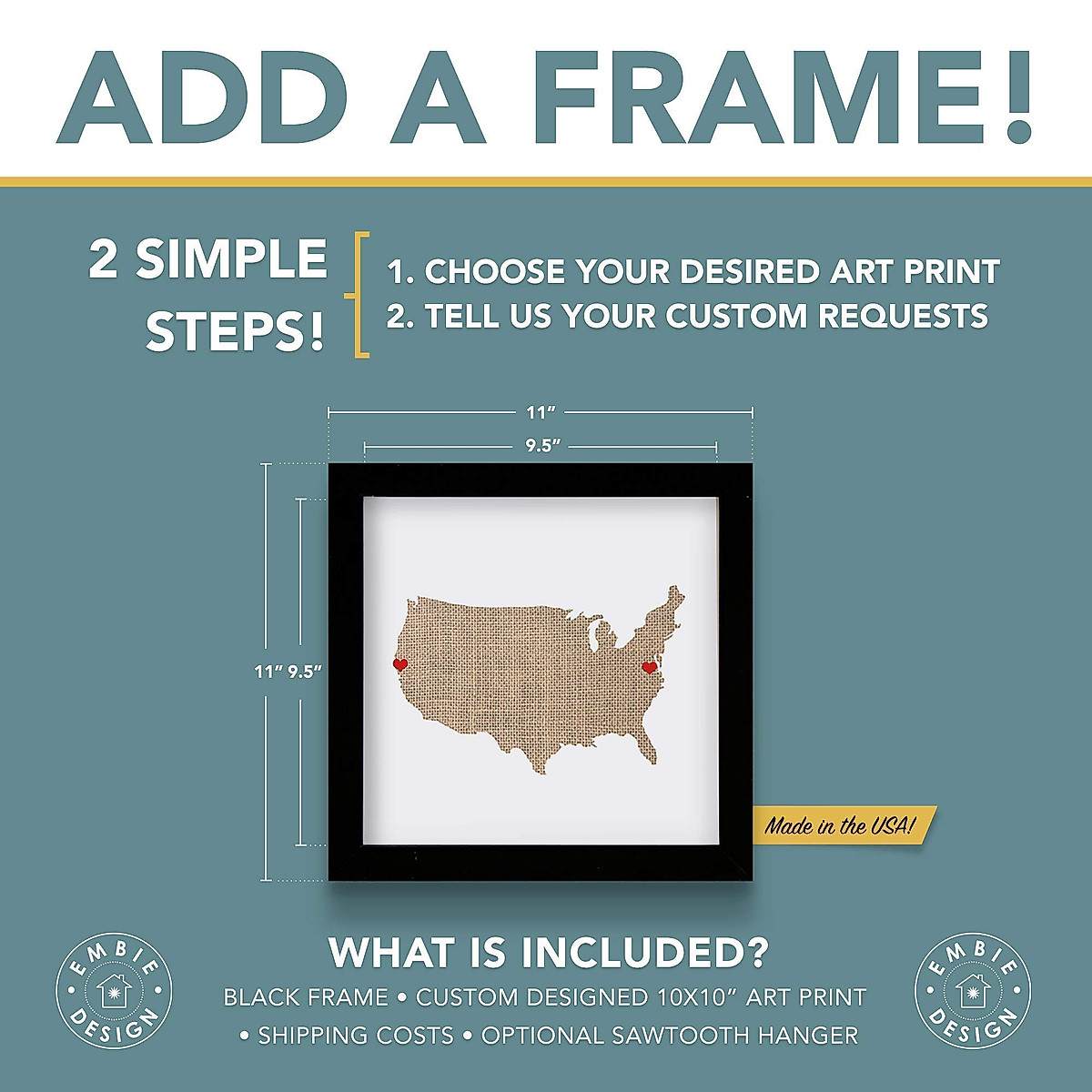 Any Two States Map Art Print Wall Decor - WATERCOLOR series - Love Wedding Gift Personalized State