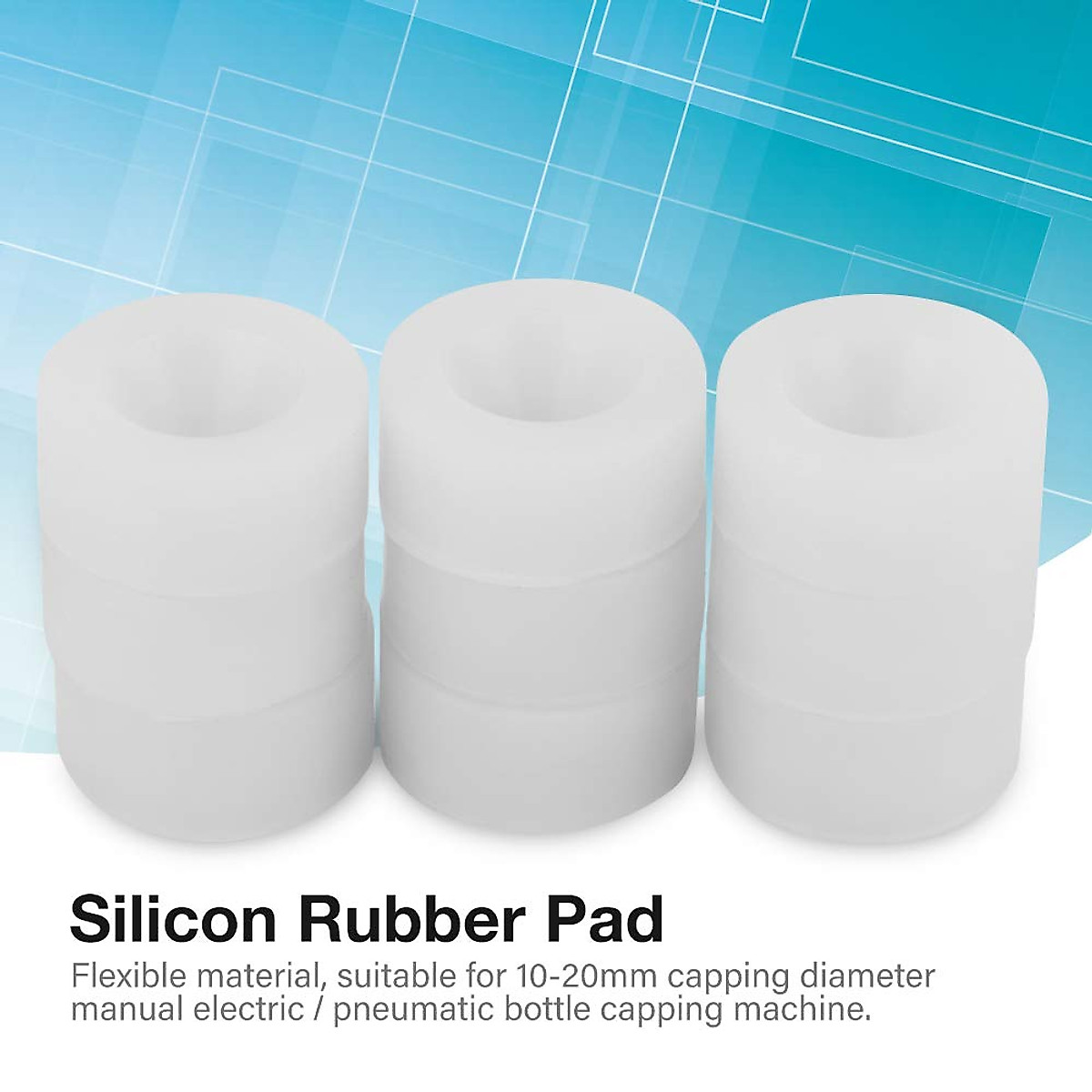 9 Pcslot Silicon Rubber, Silicon Rubber Pad for Capping Silicon Rubber Pad Washers Sealing Washers Pad for Bottle Machine Bottle Rubber Pad