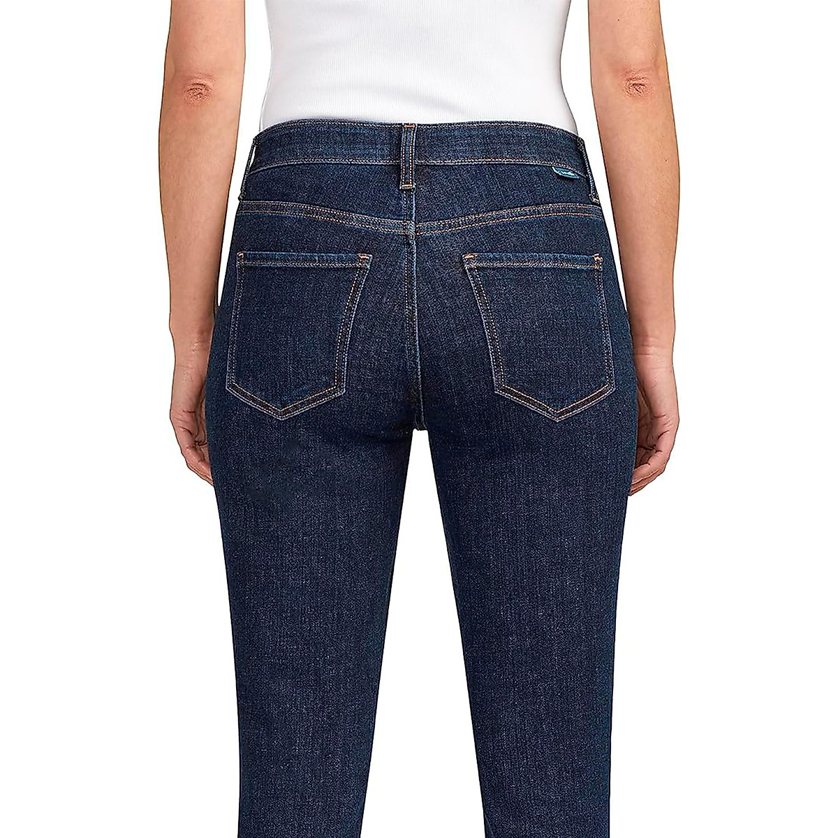 JAG Jeans Women's Carter Mid Rise Slim Leg Jeans, Fountain Blue, 0