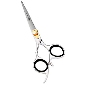 Ruvanti Left Handed Hair Cutting Scissors 6.5” - Professional Shears, Sharp Hairdressing/Haircutting Scissors for Men/Women