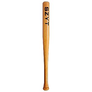 SZYT 25 inch Wood Baseball Bat Self-Defense Softball Bat Home Defense Lightweight Yellow