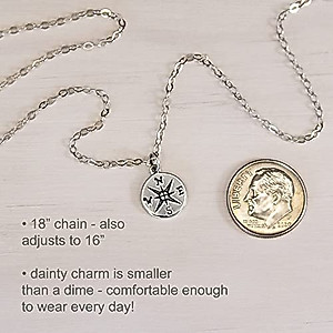 EFYTAL Compass Necklace for Women, Sentimental Gifts for Girlfriend or Wife, Necklace for Girlfriend, Promise Necklace for Her, I'd Be Lost Without You Friendship Necklace