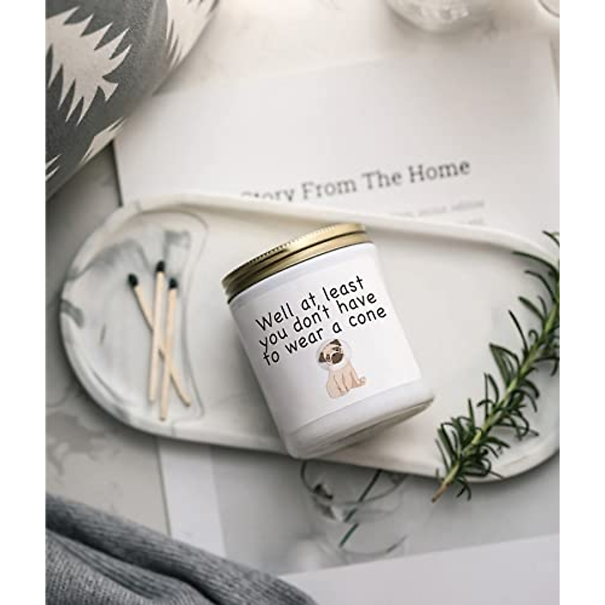 Get Well Soon Gifts for Women, Feel Better After Surgery Gifts for Sick Women, Her, Friends, Vanilla&Lavender Scented Candles with Crystal