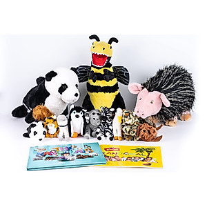 Randimals Randimini Collection Squiger - Squirrel and Tiger Floppy Plush Bean Filled Toy 6.5”, Soft & Huggable, Premium Quality Hybrid Animal Friend Encourages Adventure & Imagination