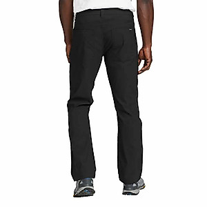 Eddie Bauer Men's Water-Repellent UPF 50+ Stretch Tech Pant (as1, Waist_Inseam, Numeric_36, Numeric_30, Regular, Regular, Black)