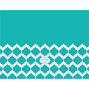 QECOR Eight (8) Large Tiffany Style Scented Drawer Liners and Shelf Liners 14 x 19½ Inch Sheets - Non-Adhesive Paper Sheets for Kitchen, Bathroom and Dresser Drawers (Fresh Linen)