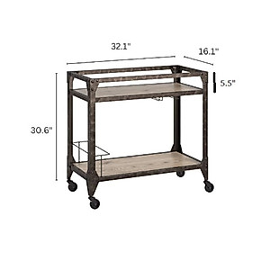 Minimalist Black Rolling Wheels Trolley Cart, Shelving Unit Storage Organizer, Bar Cart, Kitchen Shelves, Livingroom Decor, New Home Gift
