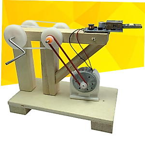 CLISPEED Student Gifts Engineering Toys Hand Power Generator Students Gift Manual Generator Assembly Model Educational Toy Model Hand Generator Assembled Dynamo Small Production Pupils