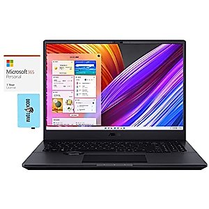 ASUS ProArt Studiobook H7600ZX Home & Business Laptop (Intel i7-12700H 14-Core, 64GB DDR5 4800MHz RAM, 2x4TB PCIe SSD RAID 0 (8TB), Win 11 Pro) with MS 365 Personal, Hub