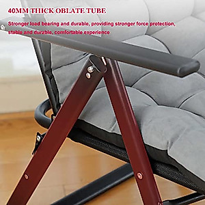 ABaippj Zero Gravity Chair, Lawn Recliner, Reclining Patio Lounger Chair, Folding Portable Chaise, with Detachable Soft Cushion, Adjustable Headrest, Support 440 lbs