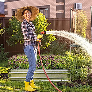 KIBAGA Premium Raised Garden Bed for Outdoors - Sturdy and Easy to Assemble Galvanized Steel Planter Box - Versatile Metal Planter is Perfect to Grow Your Beautiful Herbs, Vegetables and Flowers