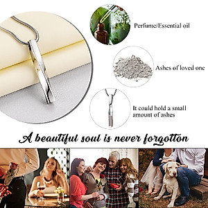 abooxiu Cremation Jewelry for Ashes Twist Ashes Necklace Urn Necklace for Ashes Cremation Necklace Stainless Steel Urn Pendant Memorial Keepsake for Women Men