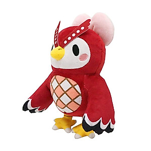 Ycixri Animal Crossing New Leaf Plush Toy Suitable for Collection, Animal Crossing: New Horizons Stuffed Owlette Doll Toy for Boy Girl Christmas Halloween Birthday Gift, 8“ (Celeste)