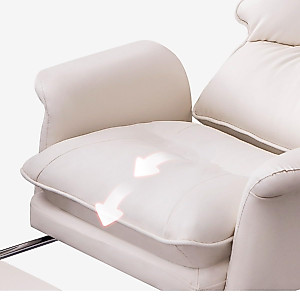 Ergonomic Reclining Office Chair with Footrest Heavy Duty Office Chair - Give Your Back The Comfort and Support It Deserves Office Chair with Built-in Footrest Reclining Duty Office Chair (Black)