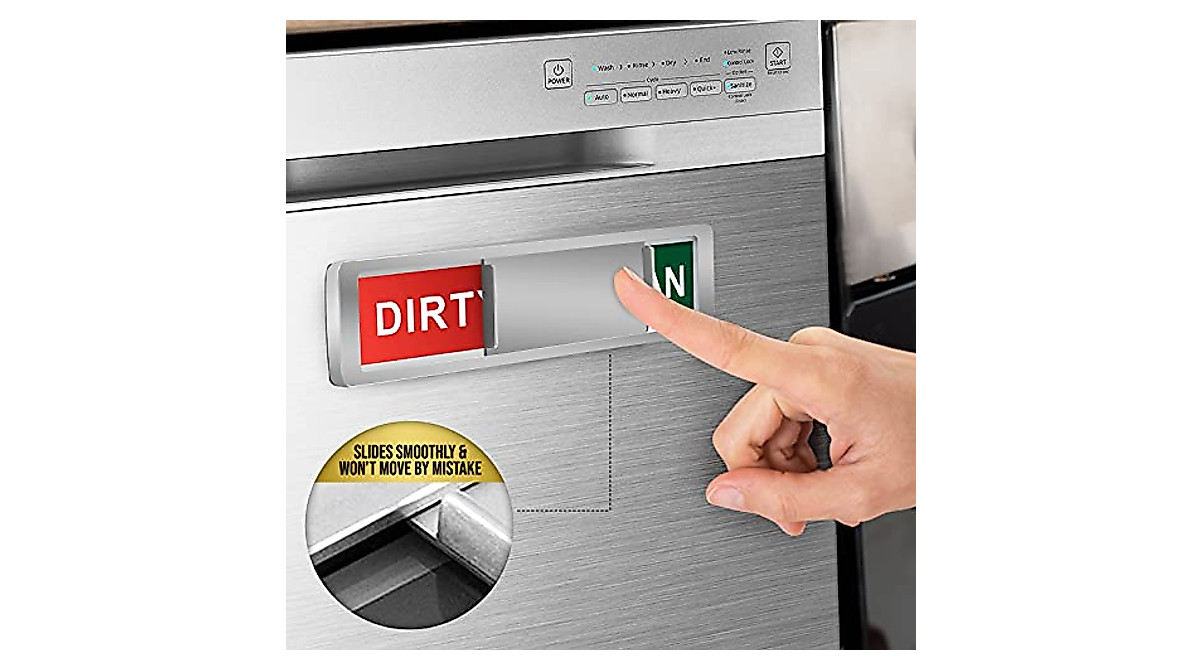 Dishwasher Magnet - Easy Read Clean Dirty Indicator for Kitchen