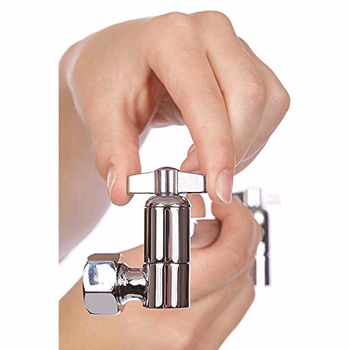 Adjustable Shower Arm Extension by WaterPoint, Brass Shower Head Extension Arm with High Polished Chrome Finish 11+ Inch