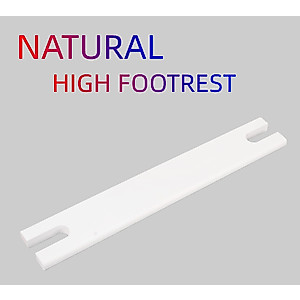 White High Chair Footrest Compatible with IKEA Antilop - 100% Non-Slip Adjustable Natural Wooden Foot Rest Compatible with Antilope Highchair Accessories Baby (1 Pack)