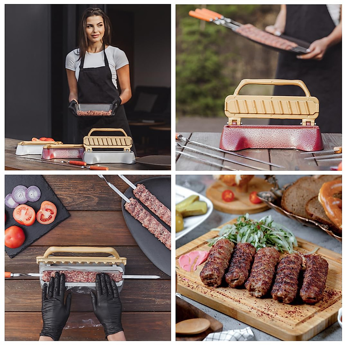 Silver Gold Kebab Maker