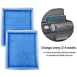 JSHD Aquarium Filter Cartridge,for Aqua tech 30 to 60 Filters, Aquarium Filters for Aqua-tech ez-Change 3 Power Aquarium Filter,Fish Filter Cartridge fits 55 Gallon Fish Tank Filter(6 pcs)