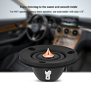 Zerone 1 Pair 2" 4Ohm 30W Silk/Polymer Composite Dome Tweeters Treble Speaker HiFi Stereo Heavy Bass Car Loudspeakers