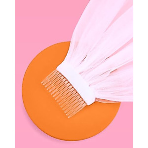 xo, Fetti Bachelorette Bride To Be Embroidered Veil | BachParty Accessory, Bride To Be Headband Decorations, White Headpiece Bridal Shower Gift, Engagement Supplies, Wedding, Bridesmaid Favors