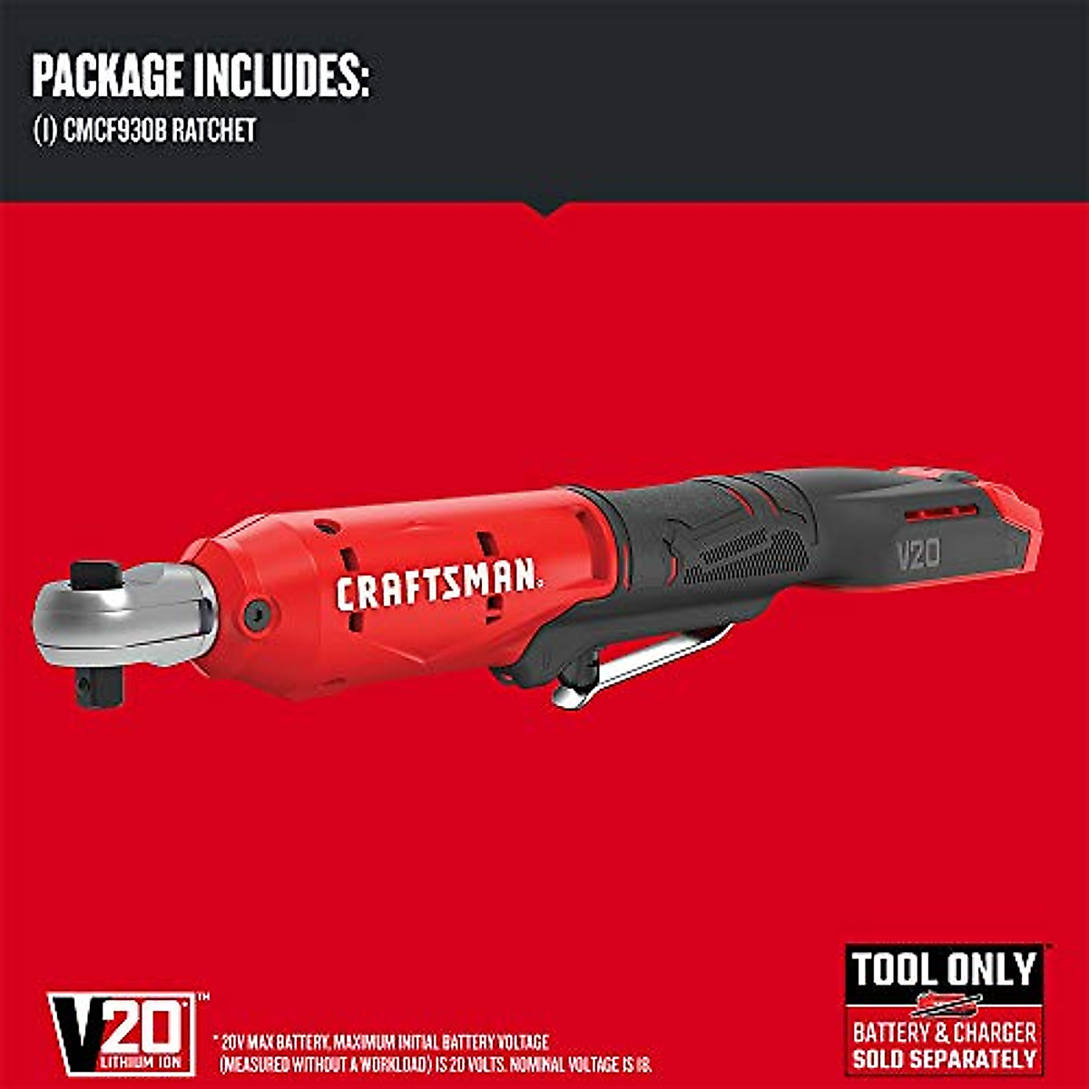 CRAFTSMAN CMCF930B V20* 3/8" Drive Cordless Ratchet (Tool Only)