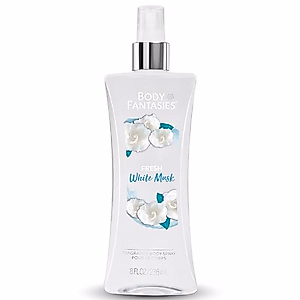 Body Fantasies Signature Fragrance Body Spray, Fresh White Musk, 8 Fluid Ounce
