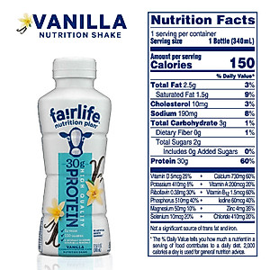 Fairlife Nutrition Plan High Protein Shake Variety Pack- 11.5 Fl Oz (12 Pack) (6 Chocolate & 6 Vanilla) In Accents Depot Packaging
