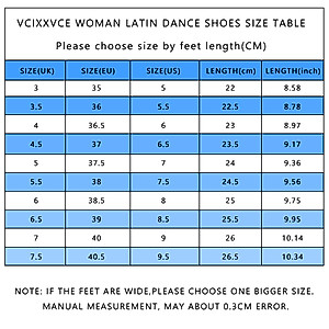 VCIXXVCE Women's Latin Dance Shoes Ballroom Dance Practice Performance Shoes Low Heel,Model 215,Silver 6 B(M) US