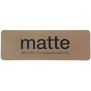 BYS 12 Shade Matte Eyeshadow Palette Tin Collection with Mirror, Double Ended Applicator and Blender, Nude and Smoke