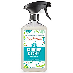 Aunt Fannie's All Purpose Bathroom Cleaner Vinegar Spray for Shower, Tub, Toilet, Tile, Sink and Fixtures, 16.9 Ounces (Single)