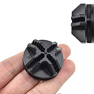 Yadaland 35mm Diameter Wire Grid Cube Connector Consistent Slots Fit Different Orientation Quick Assemble Grip Tight Organizer Black 24 Pieces for Modular Closet Panels Storage Pet Cages Shelving