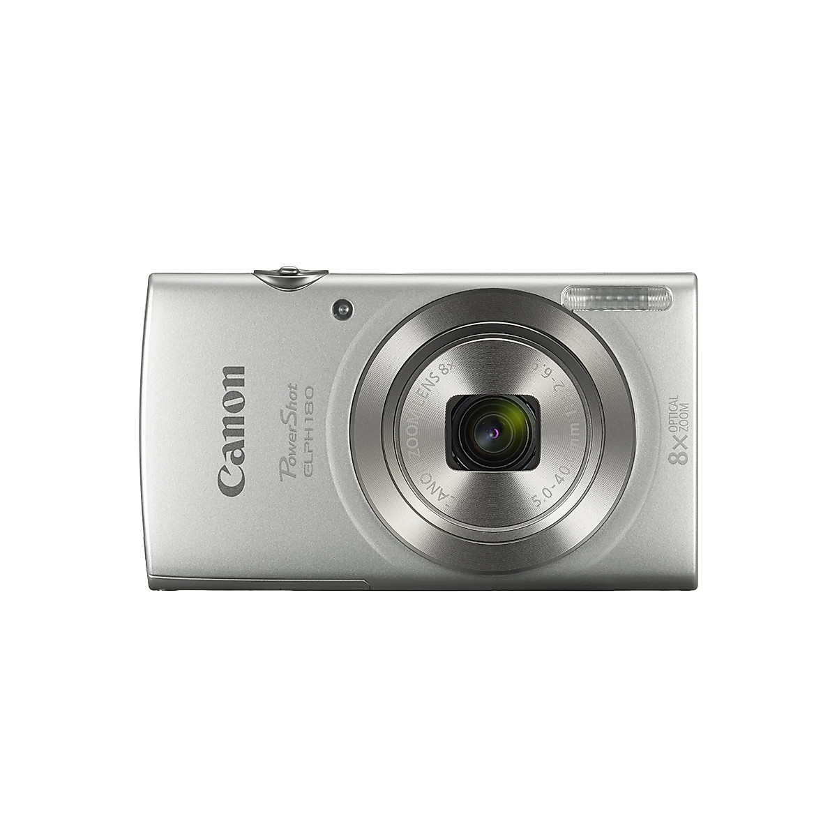 Canon PowerShot ELPH 180 Digital Camera w/Image Stabilization and Smart AUTO Mode (Silver) (Renewed)
