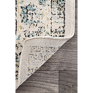 nuLOOM Paisley Verona Vintage Persian Area Rug, 5' x 7' 5", Grey