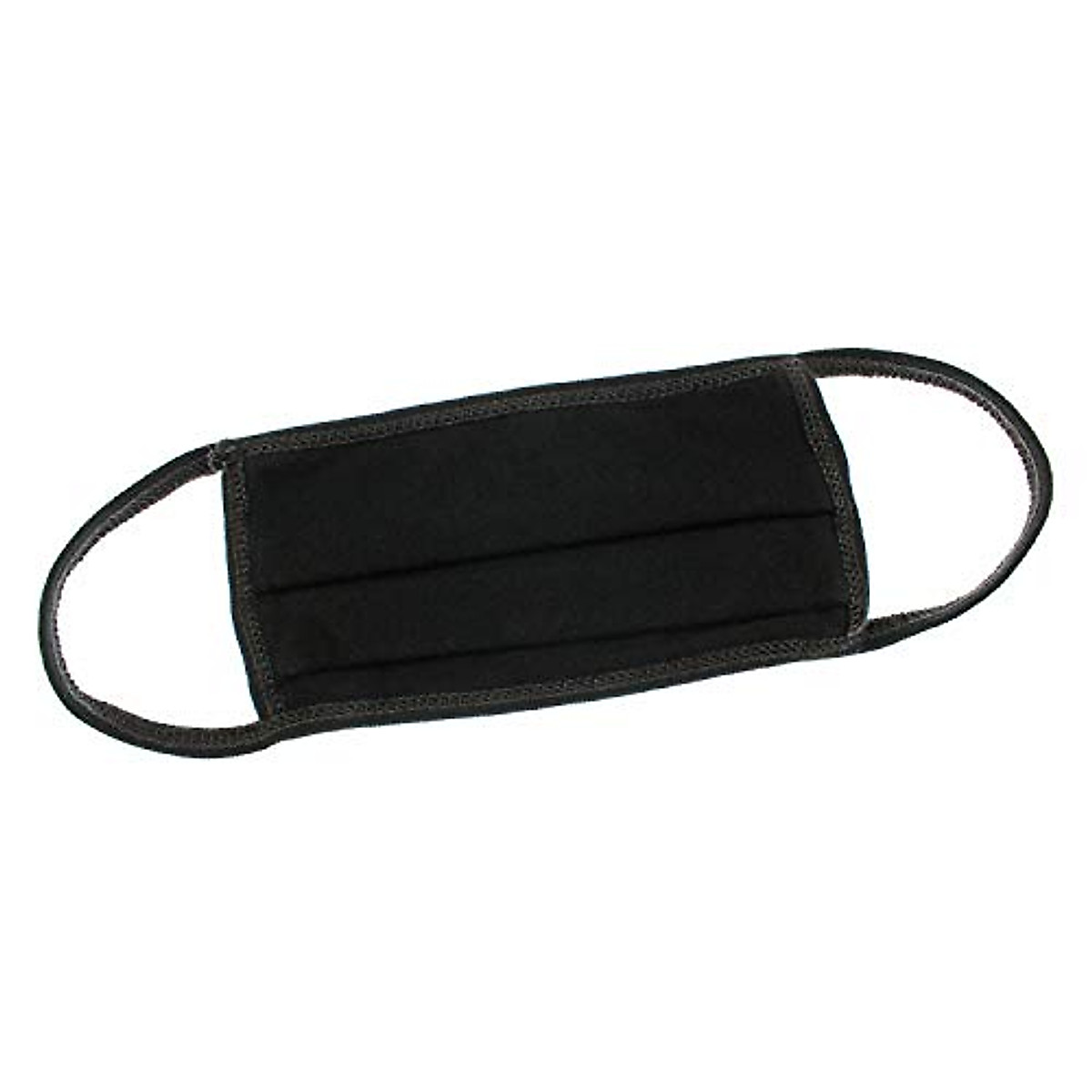 Reusable Face Mask Mouth Mask Pleated Black Cotton USA Made 1 Pack