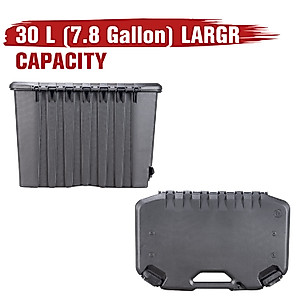 A & UTV PRO Modular Cargo Box for Can Am Maverick, 30 L/7.8 Gallon Rear Storage Cargo Box with Lid for LINQ Can Am Maverick X3 MAX, Trail, Defender, Commander Accessories, Replace OEM#715006830