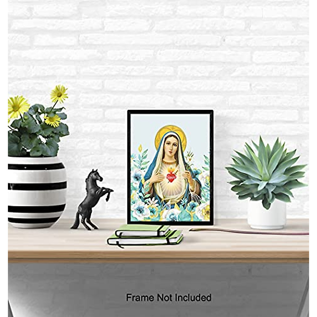 Virgin Mary Picture - Catholic Wall Decor - Mary Mother of God - Holy Mother - Christian Gifts - Religious Wall Art - Mary Mother of Jesus - Our Lady of Guadalupe - Blessed Mother - God Wall Decor