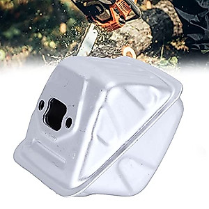 Exhaust Muffler Silencer Replacement,Work with Husqvarn a 435 440 440e 445 445e 450 Chain Saw,Ideal Accessory for Garden Tools