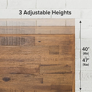 ZINUS Tricia Wood Platform Bed Frame with Adjustable Headboard, Wood Slat Support with No Box Spring Needed, Easy Assembly, Full