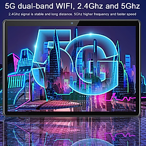 AOYODKG Android Tablet 10 Inch, Tablet with Keyboard Android 11 Tablets with 64GB and128GB Expand, 2.4G+5G WiFi Gaming Tablet, Bluetooth, 6000mAh Battery, HD Tablets
