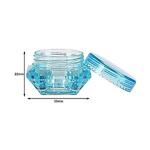 Primst 16pcs DIY Painting Tool Glue Clay Wax Holder Storage Container,Diamond Drilling Mud Painting Storage Bottle for DIY Art Craft (Diamond Shape,16pcs)