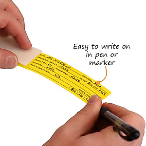 SmartSign Emergency Medical Information Hard Hat Label | 1.25" x 6" Self-Laminating, Pack of 5