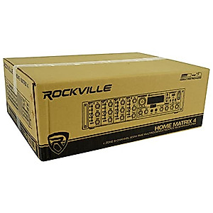 Rockville Home Matrix 4 Zone 8 Channel 600w Multi Room/Source Receiver/Amplifier
