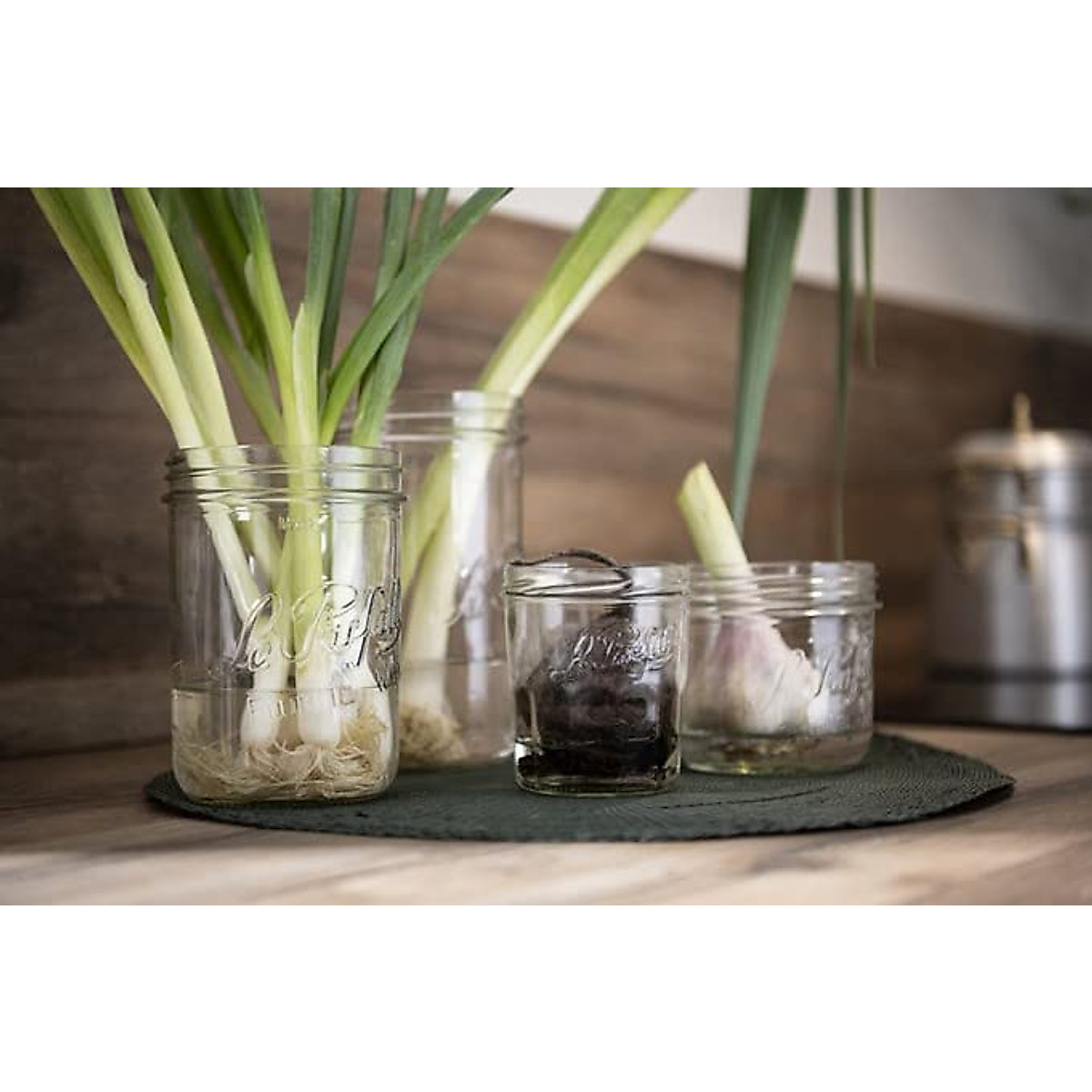 Le Parfait Familia Wiss Terrine Wide Mouth French Glass Jar w/Airtight 2-Piece System Gold Lids | Ideal for Canning, Food Storage, Meal Prep, Cake Jar & DIY Crafts | 24oz Pint/Half (Single Jar) 750ml